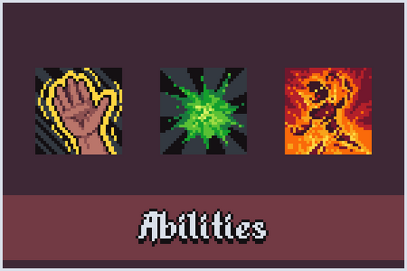 Pixel Icons - Spells & Skills by Benvictus