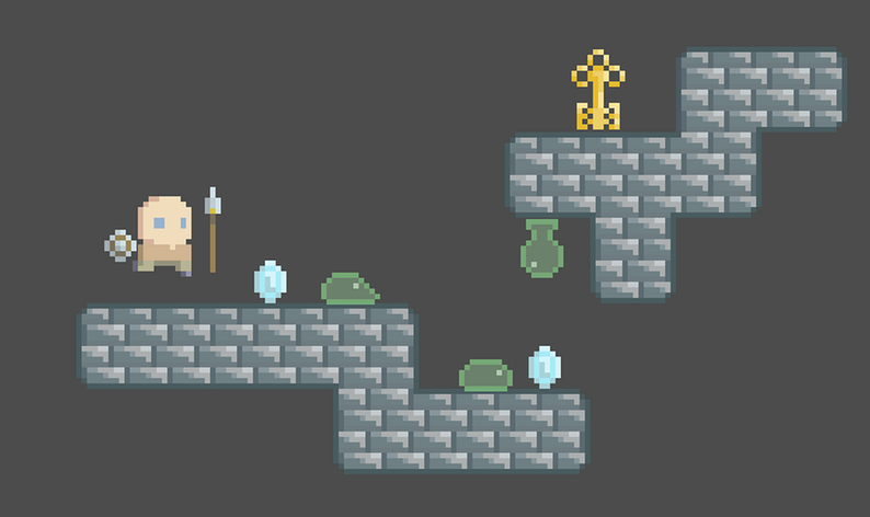 16x16 Simple RPG Platformer Assets CC0 Public Domain by Zandylion