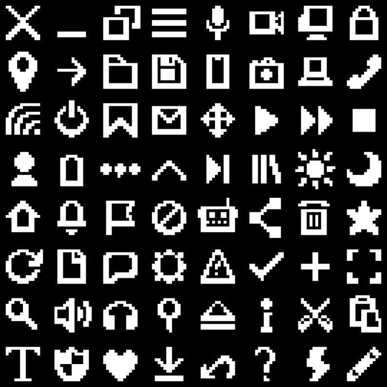 1-Bit 16px Iconset by Yelta
