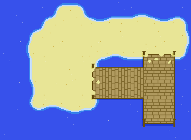 Pixel art Beach tiles by jdumayne