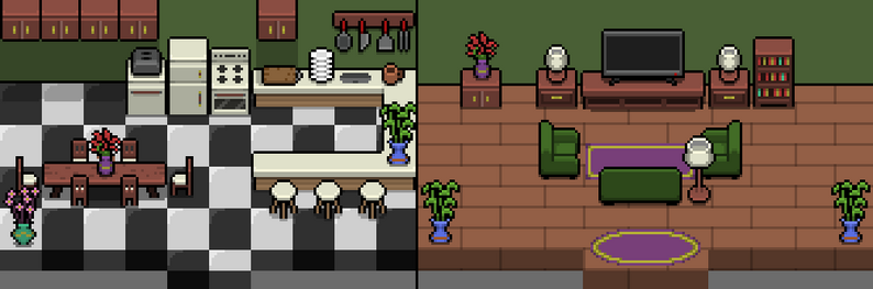 16x16 Pixel Art Top Down Home Pack by Powered By Decaf