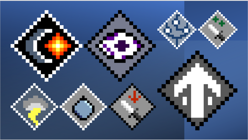 19+ Pixel Ability/Button Icons! by M. DeVs