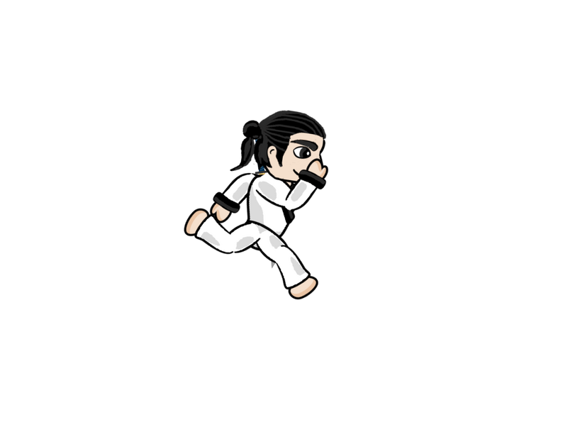White Samurai Character Sprite Sheet by DaR7HVaD3R