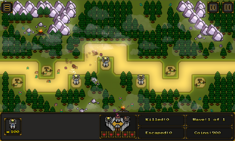GDevelop - Toweralia - A tower defense template by Ulises Freitas