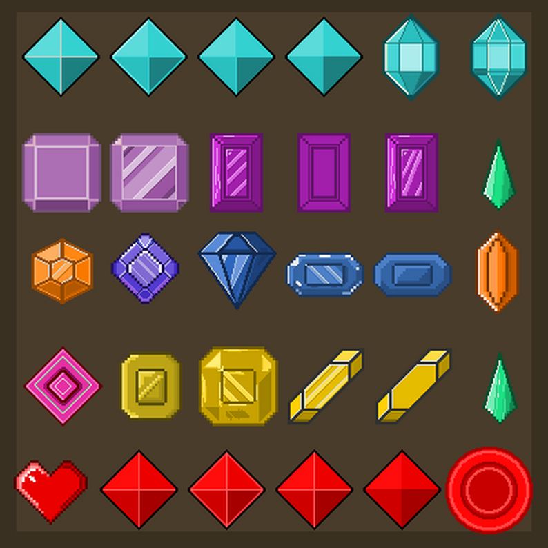 Match 3 Game Gems by thehorseman007