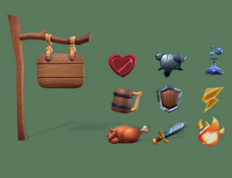 Starter RPG signs pack by Albert