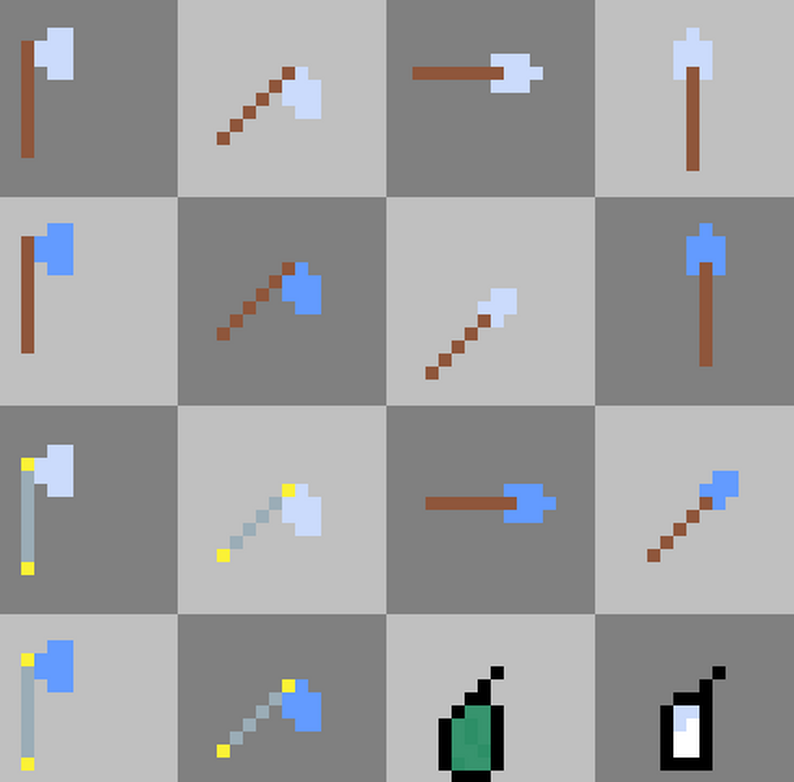 16X16 Weapons TileSet by Ceo Potato