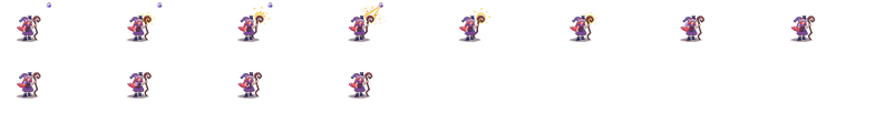 Witch pixel art sprite set by MariaParraGames