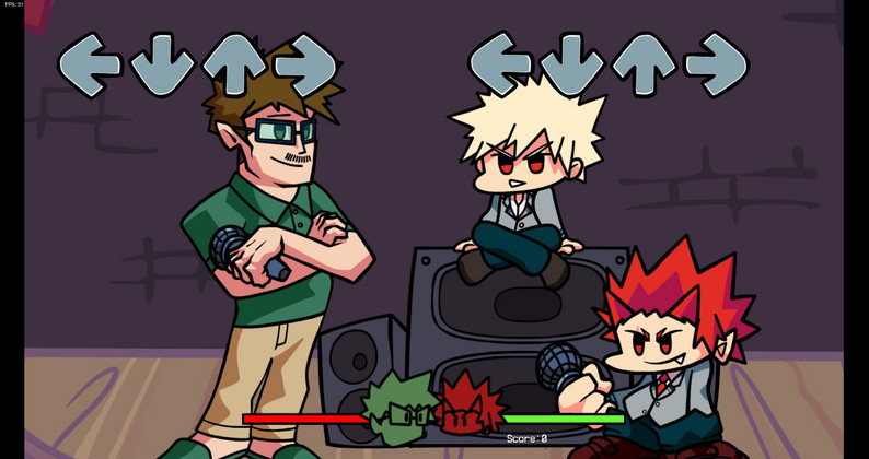 Friday Night Funkin - Kirishima and Bakugou My Hero Academia Skin Mod ...