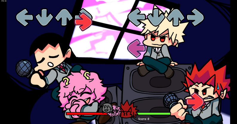 Friday Night Funkin - Kirishima and Bakugou My Hero Academia Skin Mod ...