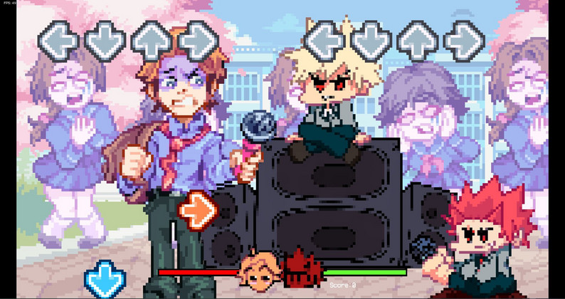 Friday Night Funkin - Kirishima and Bakugou My Hero Academia Skin Mod ...