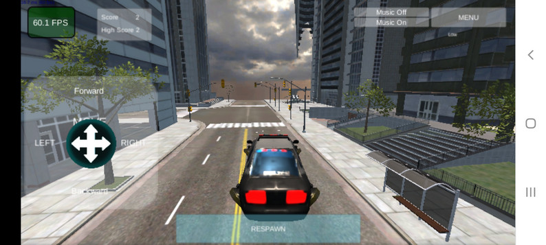 Urban Racer Phone html game 1.2 sq. mi. by ZOSUStudios