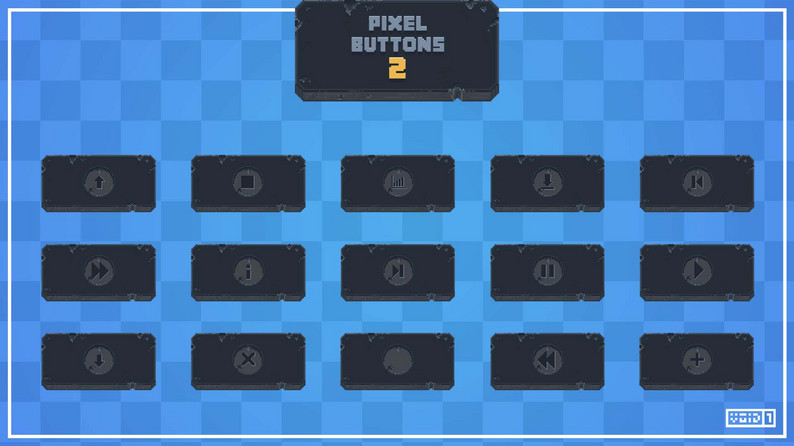 Pixel Buttons 2 - Rock Buttons by VOiD1 Gaming