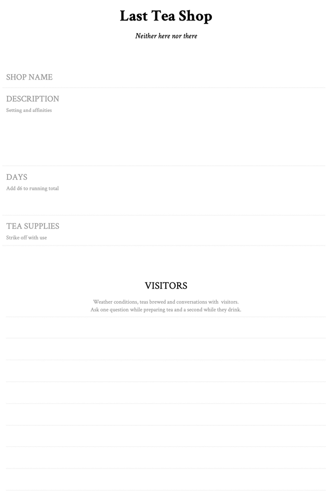 Last Tea Shop Classic by Spring Villager