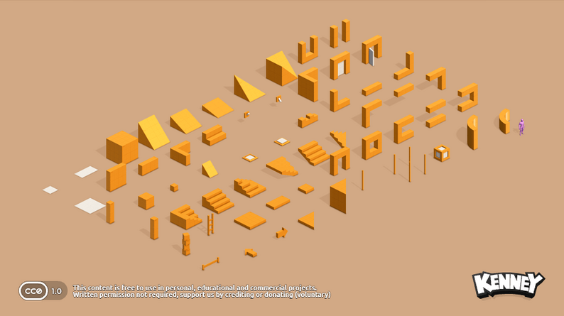 Isometric Prototypes Tiles by Kenney (Assets)