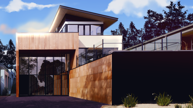 House (exterior) background pack - visual novel assets by Rin