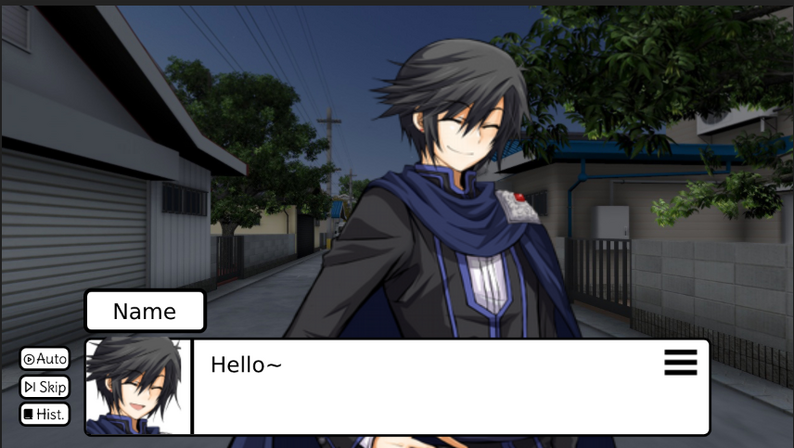 Visual Novel GUI Pack 005 (Black&White #2) by Smileflower