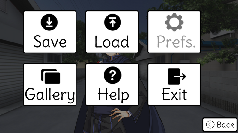 Visual Novel GUI Pack 005 (Black&White #2) by Smileflower