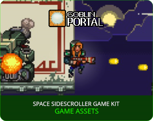 Space Sidescroller Game Kit by Goblin Portal