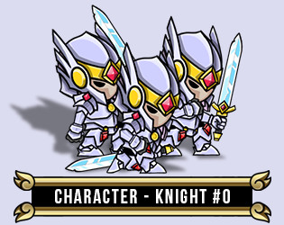 2D Knight Character #000 by Global Game Keep