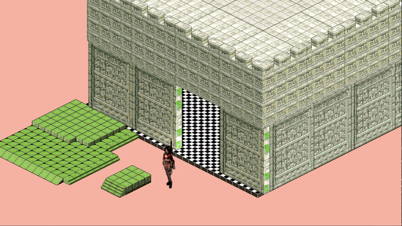 Katana Kitsune Isometric Sprite & 3D Model SRC by 9lives-K9