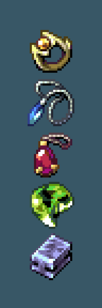 Pixel Fantasy RPG Icons Accessoires 24×24 by Thomas Feichtmeir "Cyangmou"