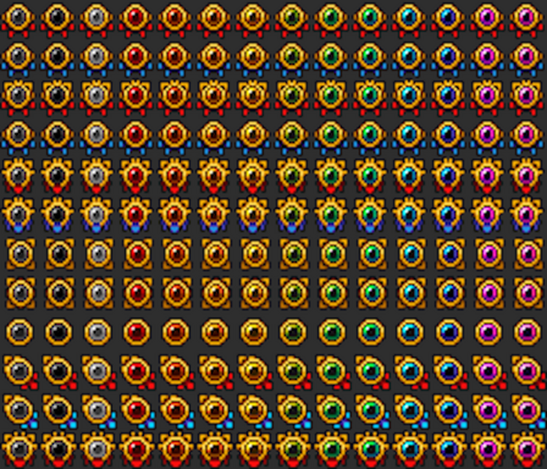16x16 Jewelry RPG Icons by Shade