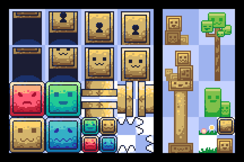 2D Cute platform Sprites by AxulArt