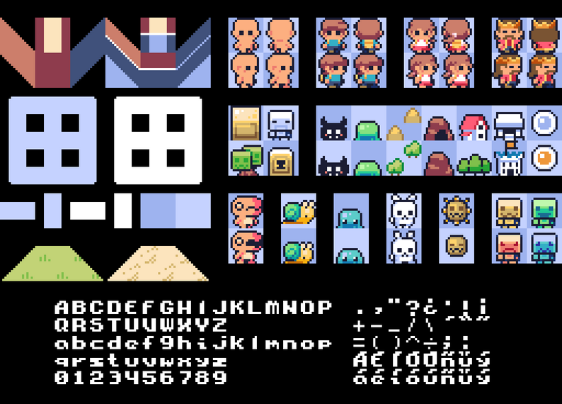 2D Cute platform Sprites by AxulArt