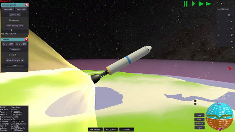 Ignition: a space sim game inspired by Kerbal Space Program and Simple ...