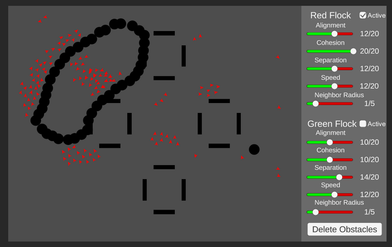 Boids: A Flocking Simulation by Harrison Rooney