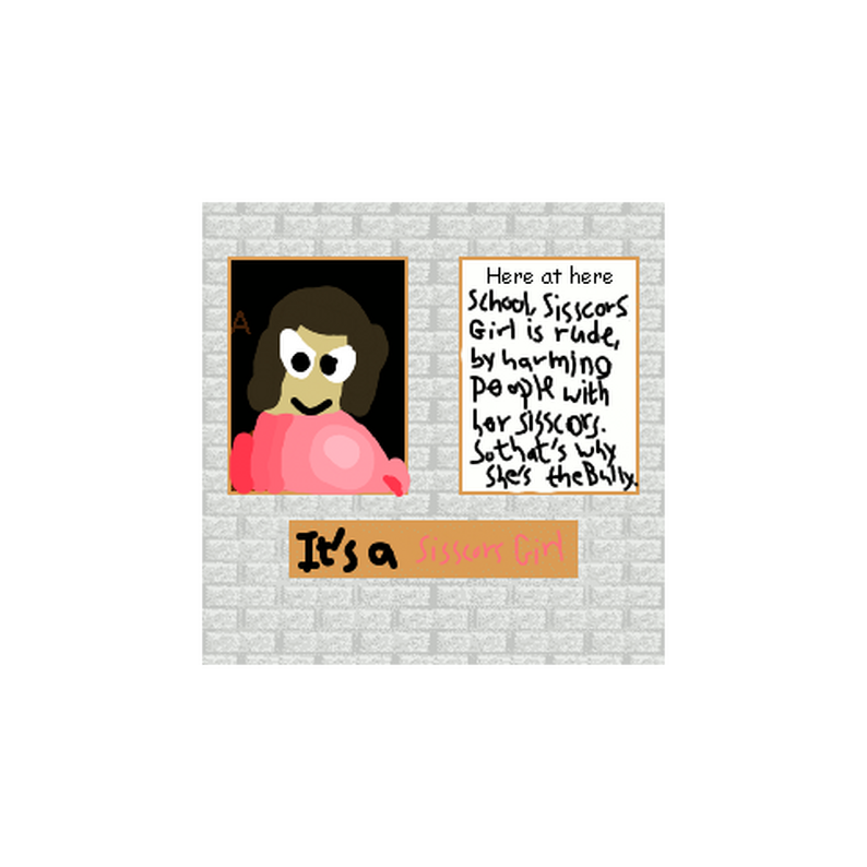 Pencil Boy and Scissors Girl in Baldi's Basics by ROSS'S SUMMER SESSIONS