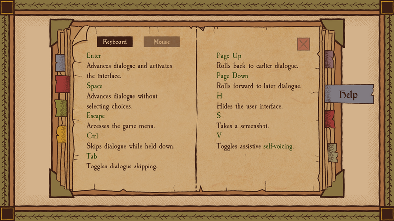 Fantasy Ren'py GUI template by Skolaztika