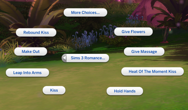 The Sims 4 Romantic Interaction from Sims 3 by Cepzid