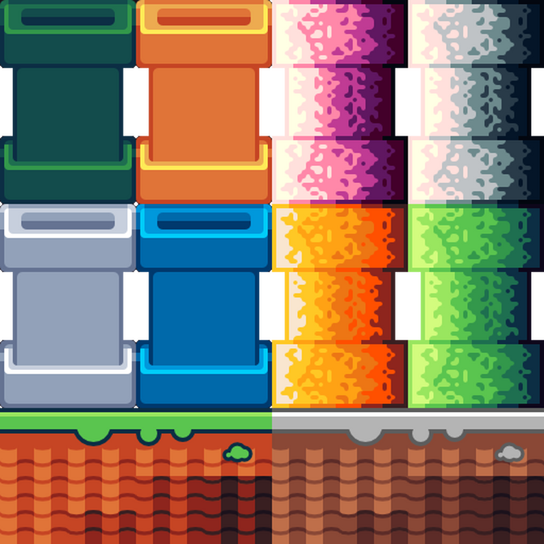 Flappy Bird Assets - Pixel Art by MegaCrash