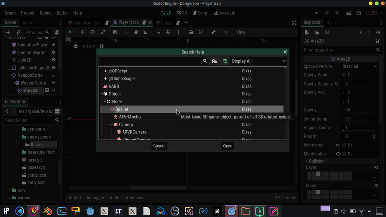 Godot Aestro Theme by Hanprogramer
