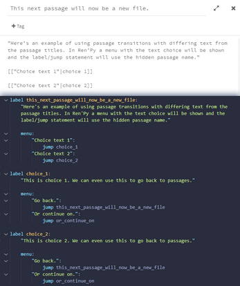 Twine to Ren'Py Tool by ludowoods
