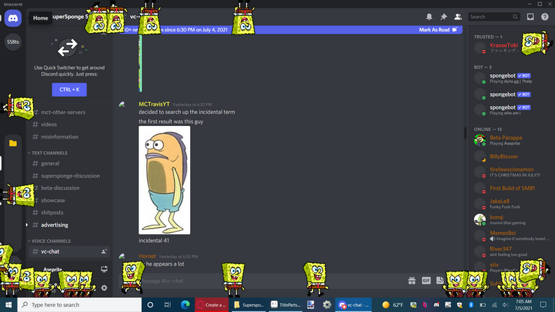Supersponge on your Desktop! by Beta Parappa