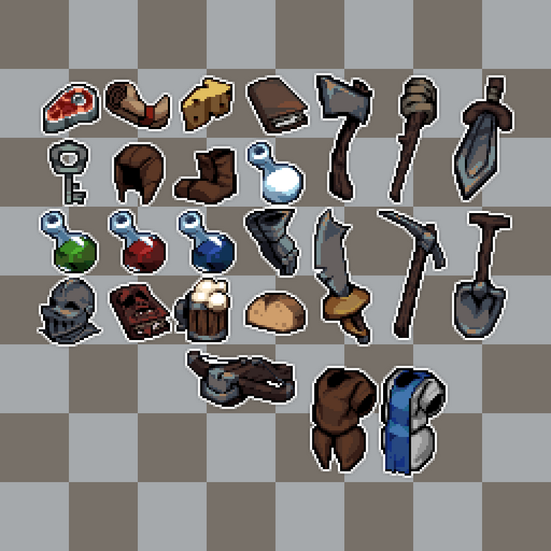 Aivopiru Grid Inventory Sprites by Aivopiru