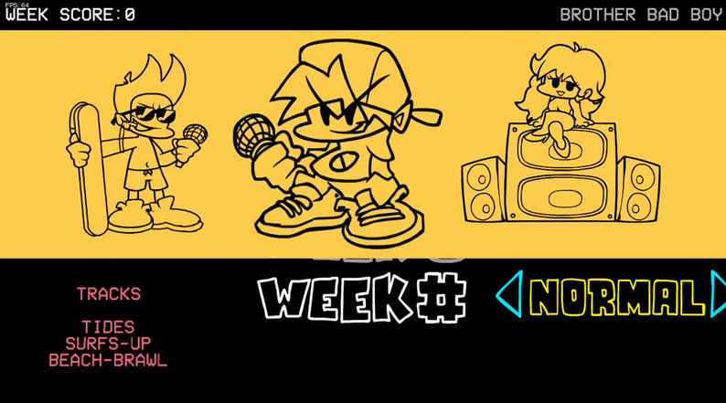 FNF - Vs. Beach Brother Full Week by LuckyGuy_17