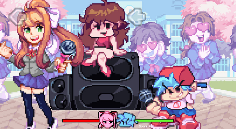 FNF - Vs. Monika Full Week by LuckyGuy_17