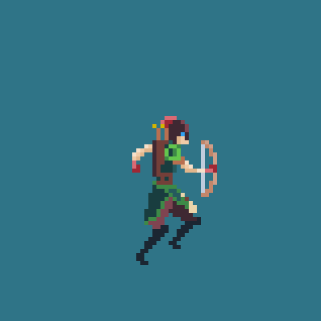 Archer Character sprite (42x42) by Warren Clark