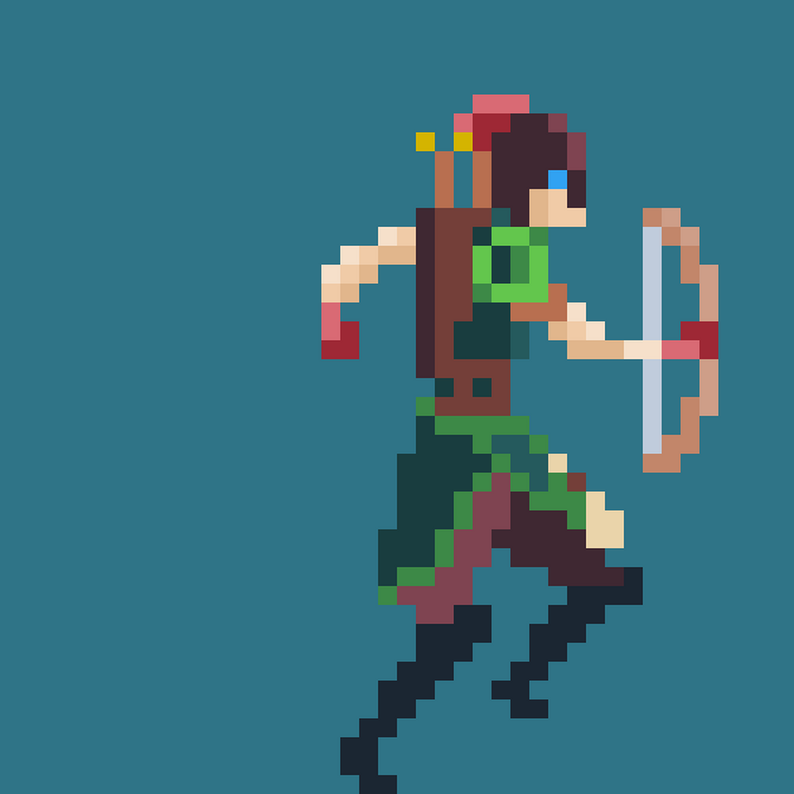 Archer Character sprite (42x42) by Warren Clark
