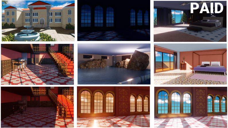 Free Visual Novel Backgrounds (Mansion Pack) by Potat0Master