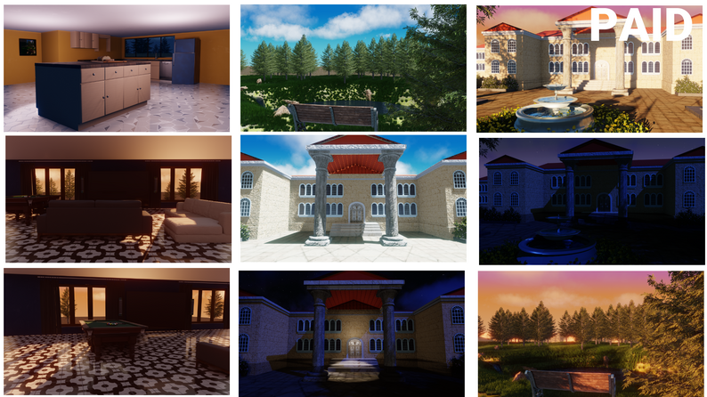 Free Visual Novel Backgrounds (Mansion Pack) by Potat0Master