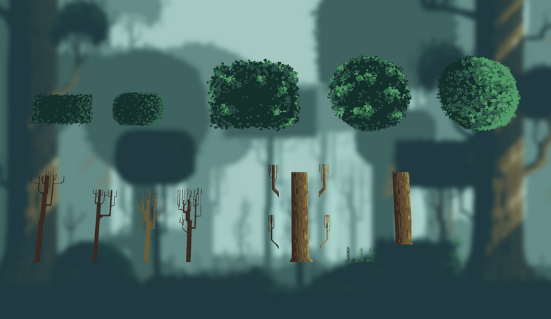 Pixel art Forest by edermunizz
