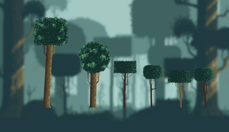 Pixel art Forest by edermunizz