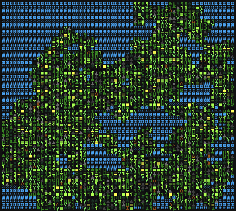 ASCII Map Generator by Nicholas Foo