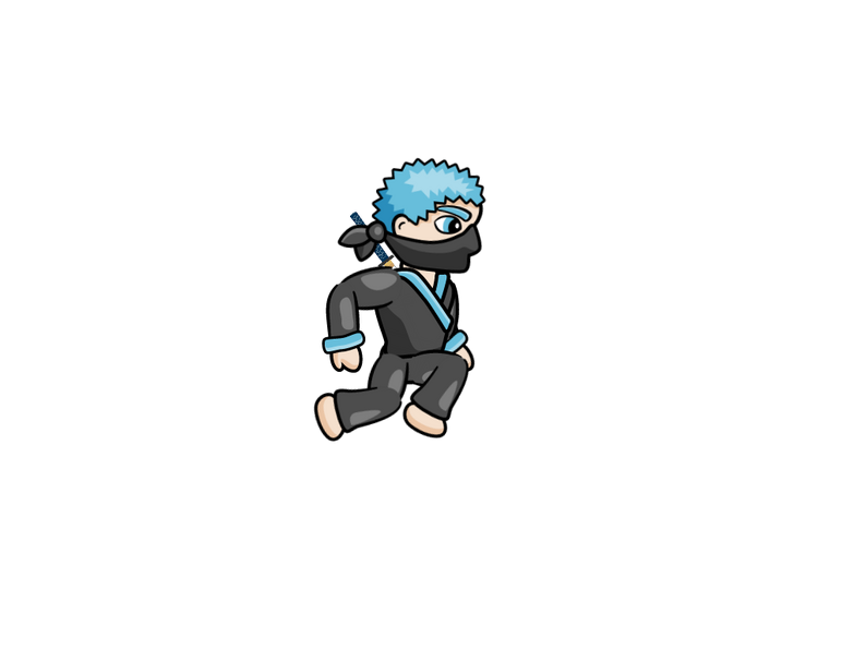 Ninja Character Sprite Sheet 2D by DaR7HVaD3R