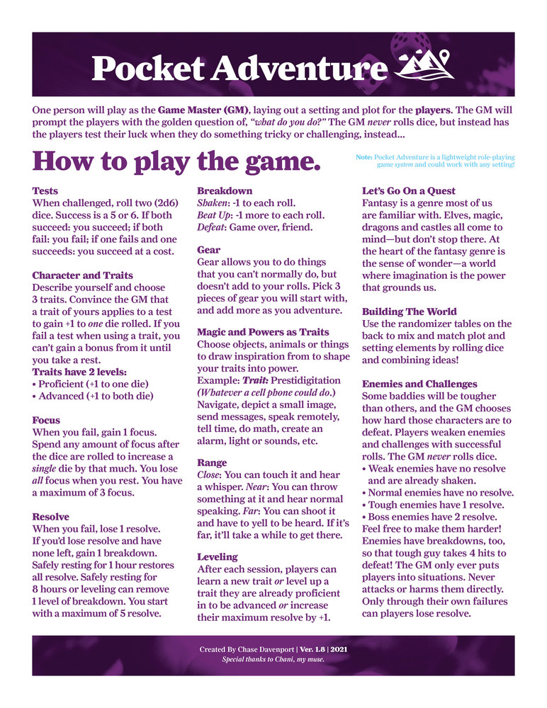 Pocket Adventure by Mekkakat